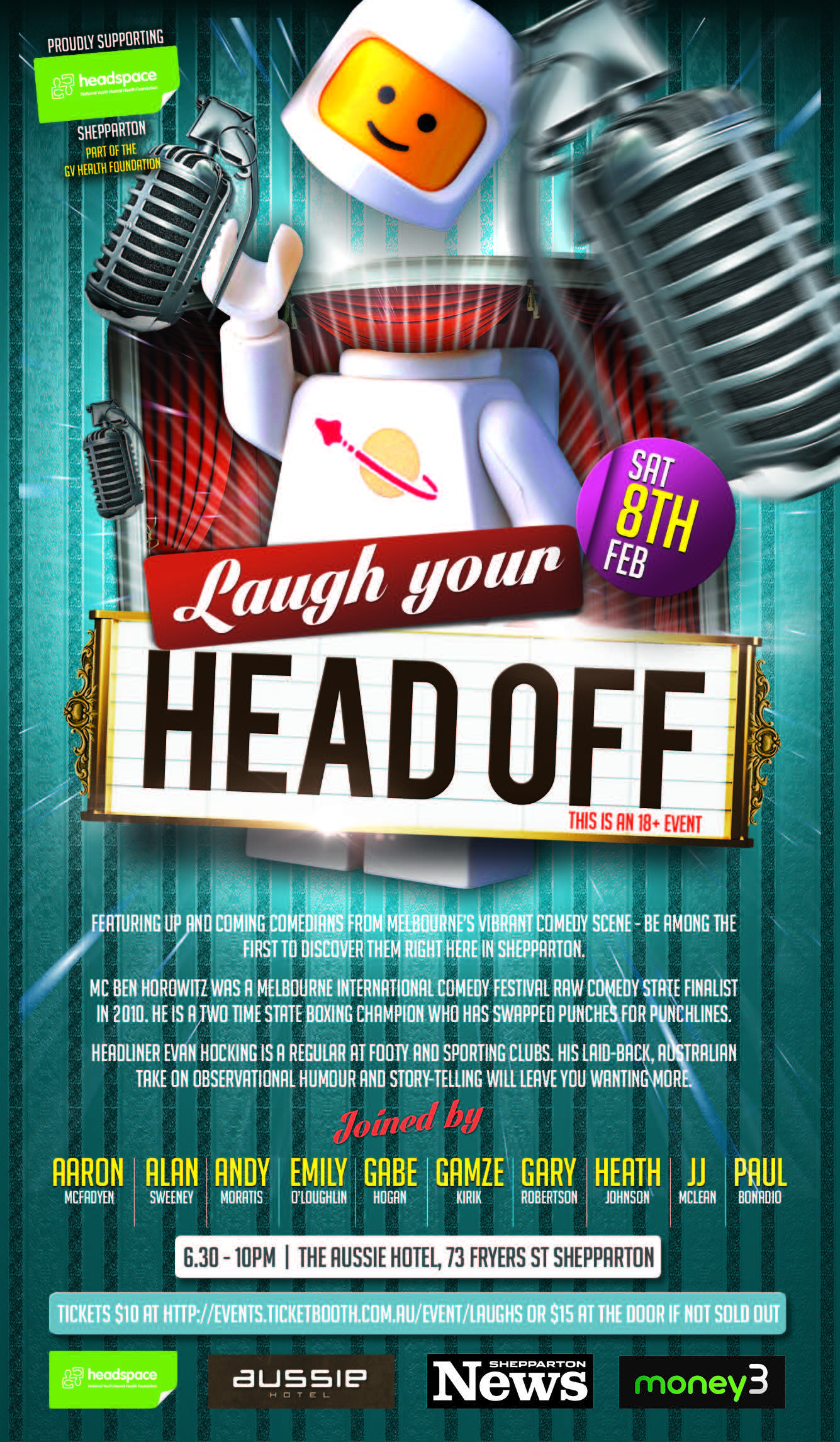 Tickets for Laugh Your Head Off - Charity Comedy Night in Shepparton ...