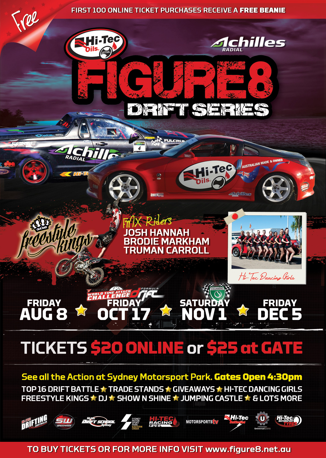 Tickets for Hi-Tec Oils Figure8 Drift Series in Eastern Creek from ...