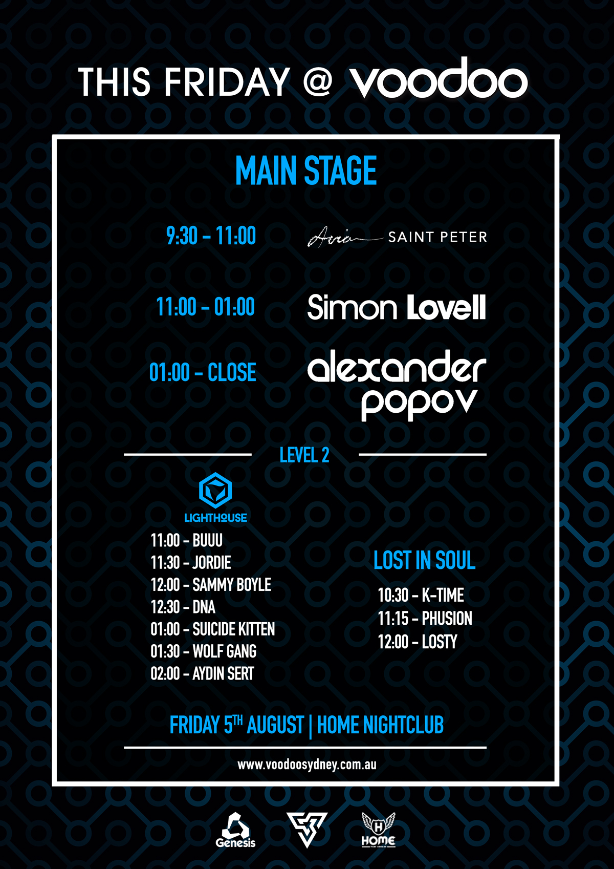 Tickets for Voodoo pres. Alexander Popov & Simon Lovell in Darling ...