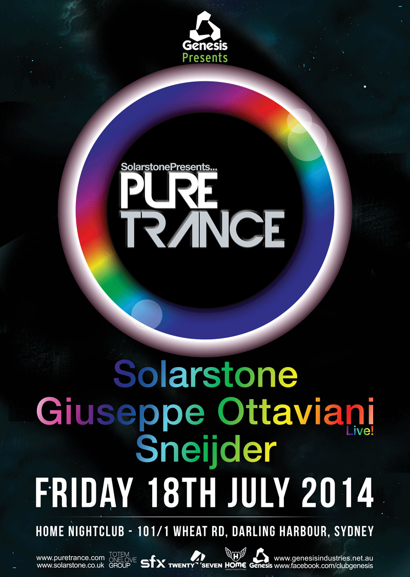 Tickets for Pure Trance feat. Giuseppe Ottaviani, Solarstone & Sneijder ...