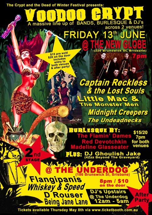 Tickets for Voodoo Crypt in Brisbane from Ticketbooth