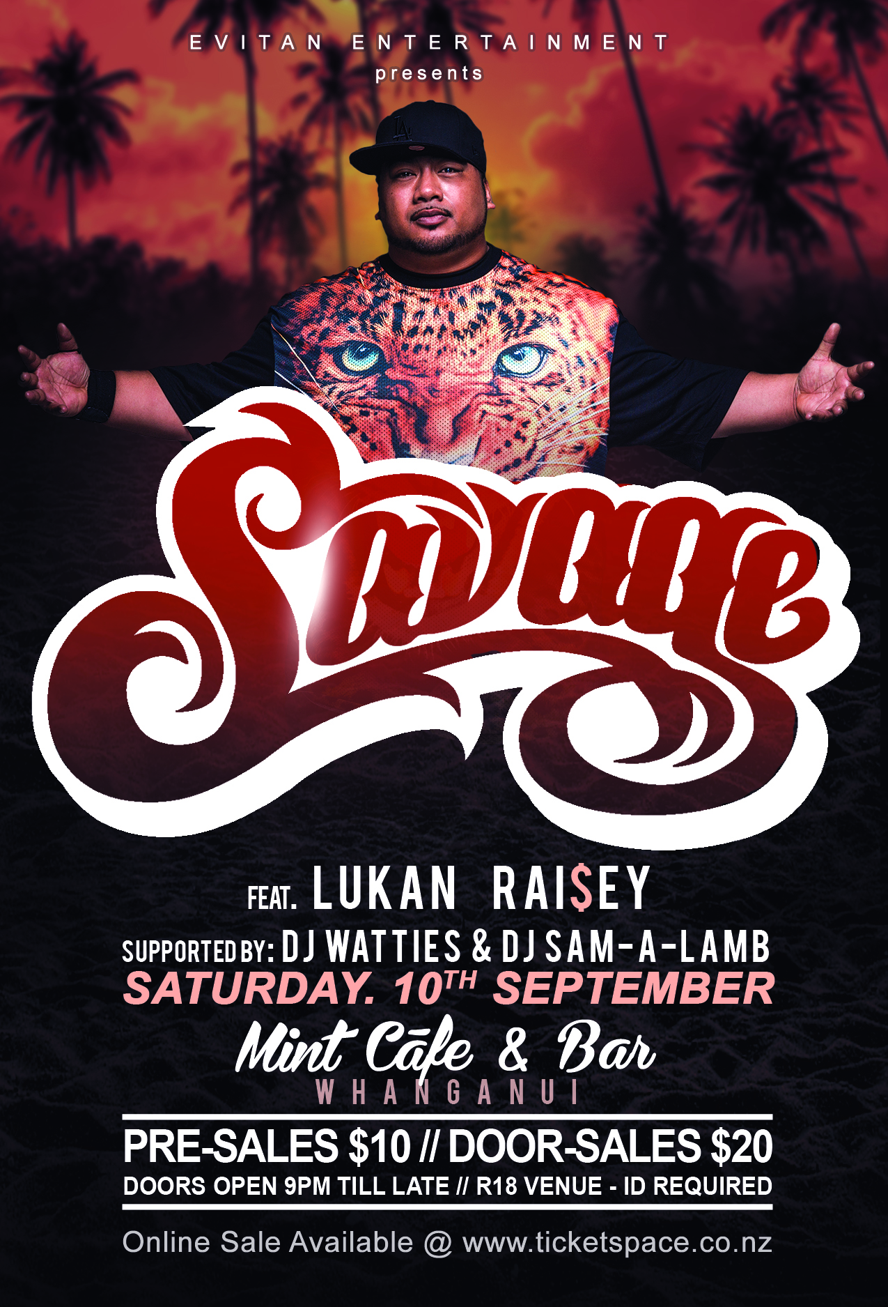 Tickets for SAVAGE in Whanganui from Ticketbooth New Zealand