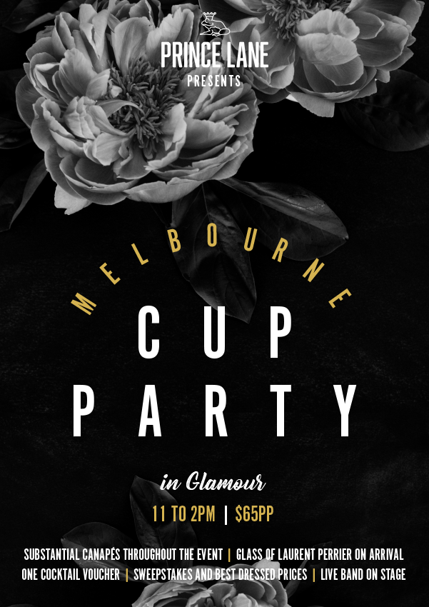 Tickets for Cancelled: Prince Lane Melbourne Cup | Glamour Bar in Perth ...